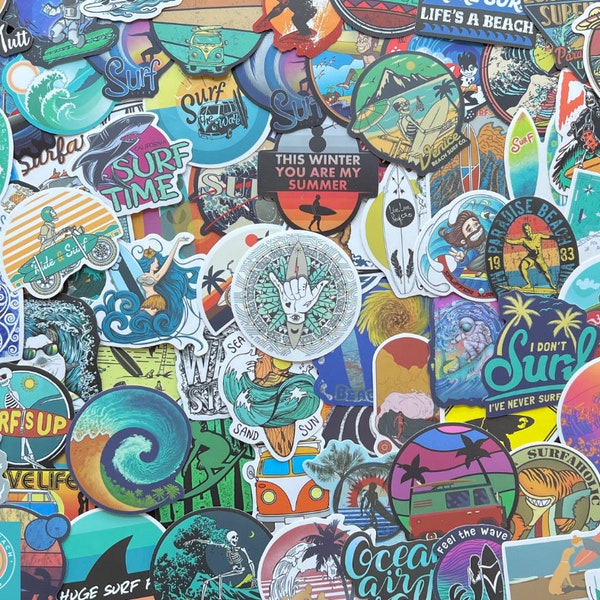 Surf Sticker - Etsy