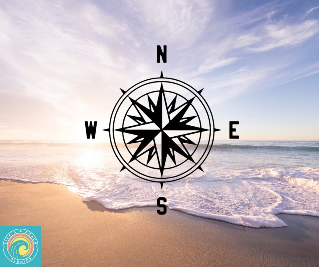 Compass Decal, Travel Decal, Adventure Decal, Exploration Decal, Car ...