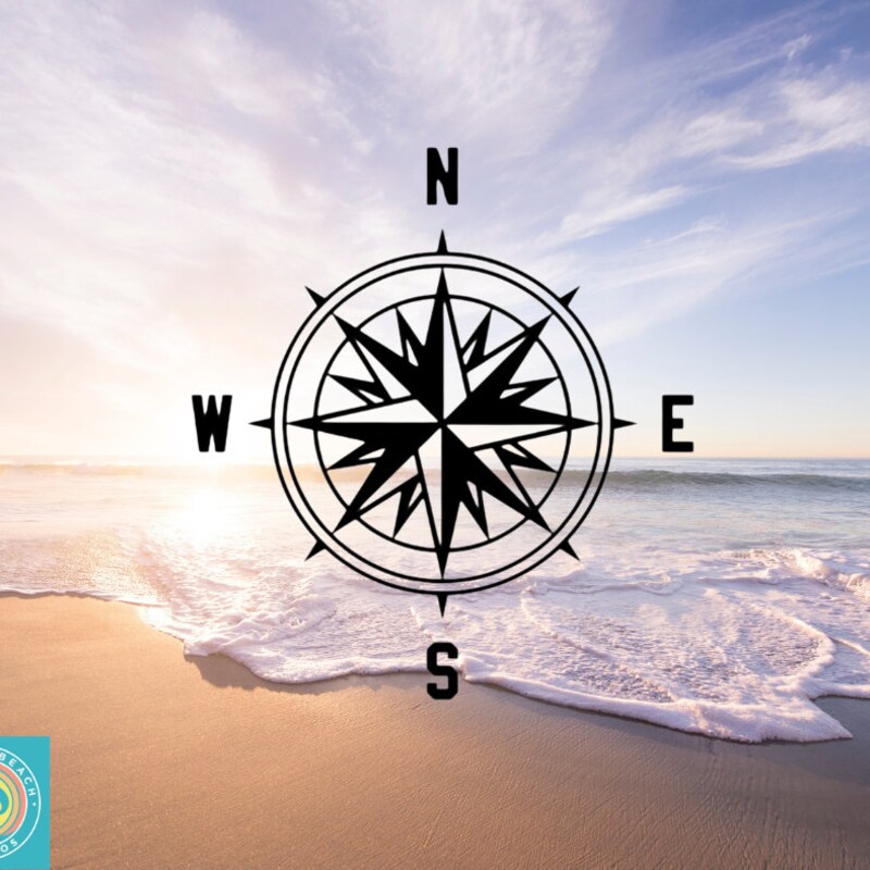 Compass Decal - Etsy