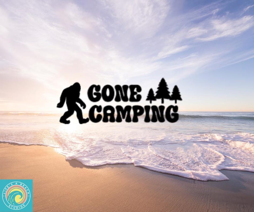 Sasquatch Decal, Adventure Decal, Camp Life, Bigfoot Decal, Tent ...