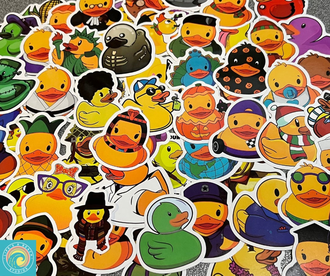 Rubber Duck Stickers, Jeep Ducks, Colorful Duckie, Random Sticker Packs ...
