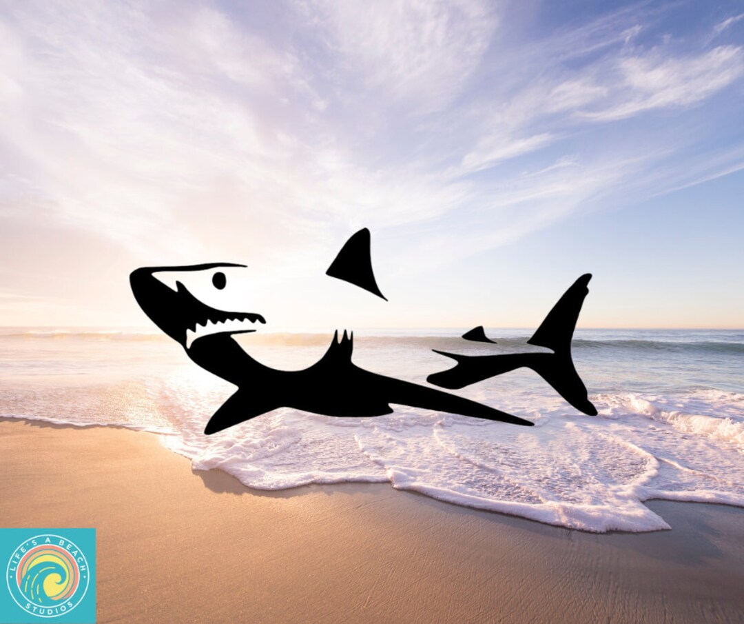 Shark Decal, Great White Shark, Shark Lover, Sea Life, Car Decal, Wall ...