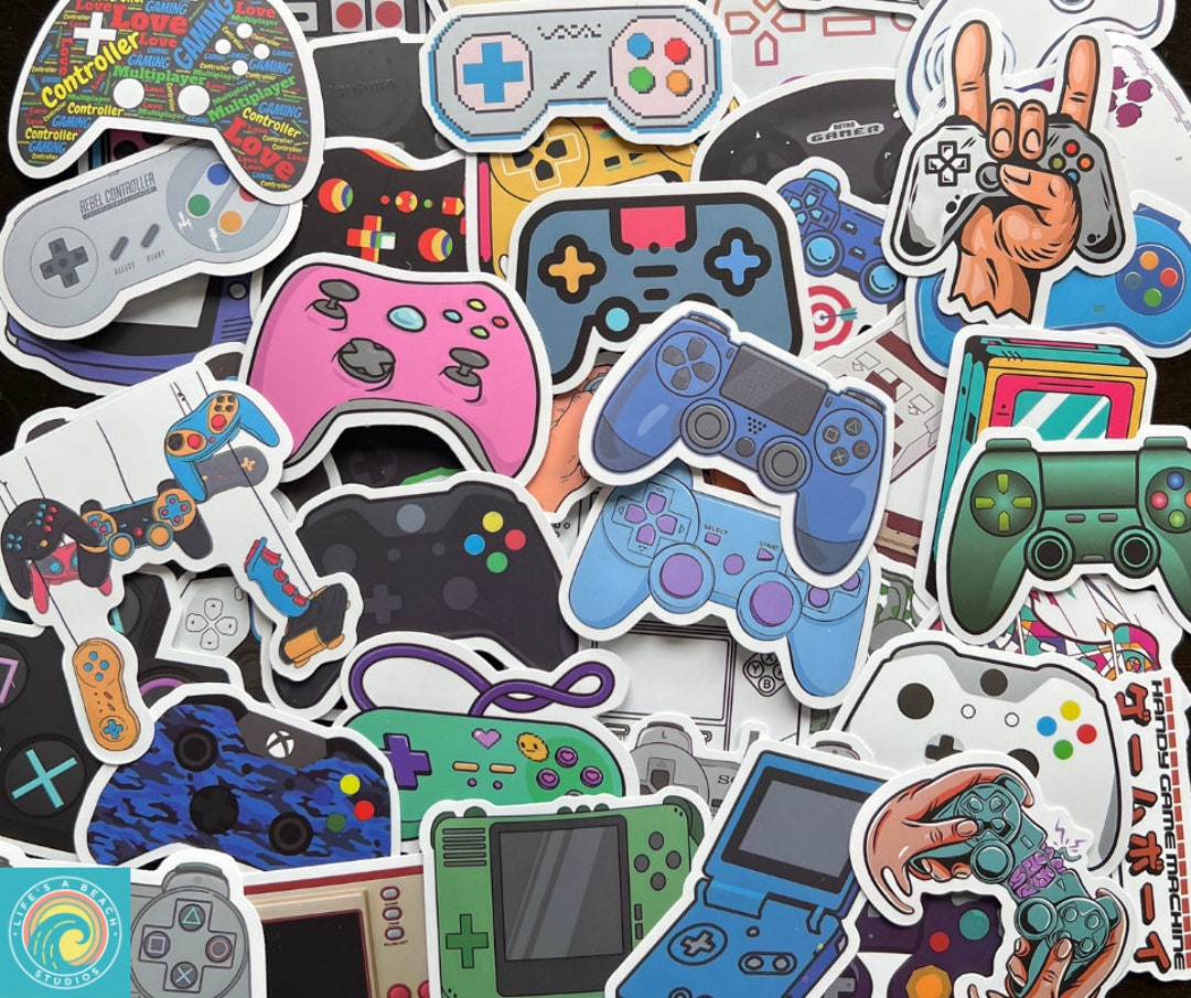 Gaming Stickers, Game Controllers, Video Games, Random Sticker Packs 10 ...