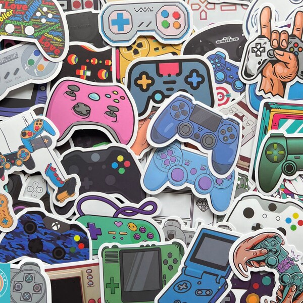 Video Game Controller Sticker Water Bottle - Etsy