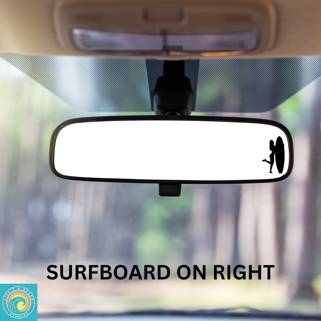 Surfer Girl Decal, Beach Girl Decal, Surfing, Summer, Rearview Mirror ...