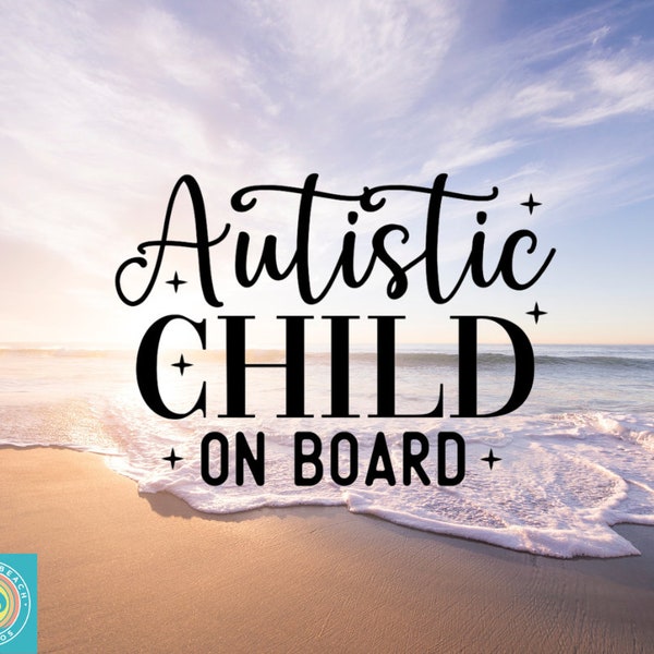 Autistic Child on Board Sticker - Etsy