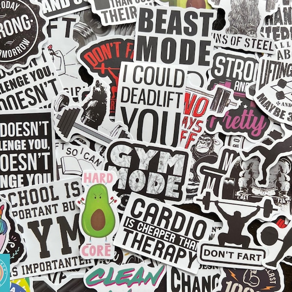 Fitness Stickers - Etsy