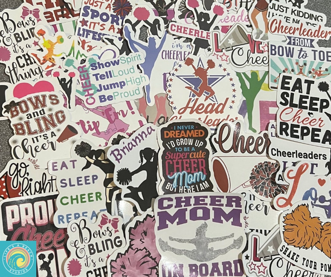 Cheerleading Stickers, Cheer Themed, Cheerleaders, Random Sticker Packs ...