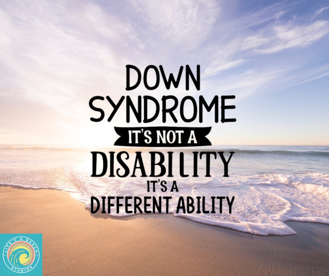 Down Syndrome It's Not A Disability Decal, Family, Support, Car Decal ...