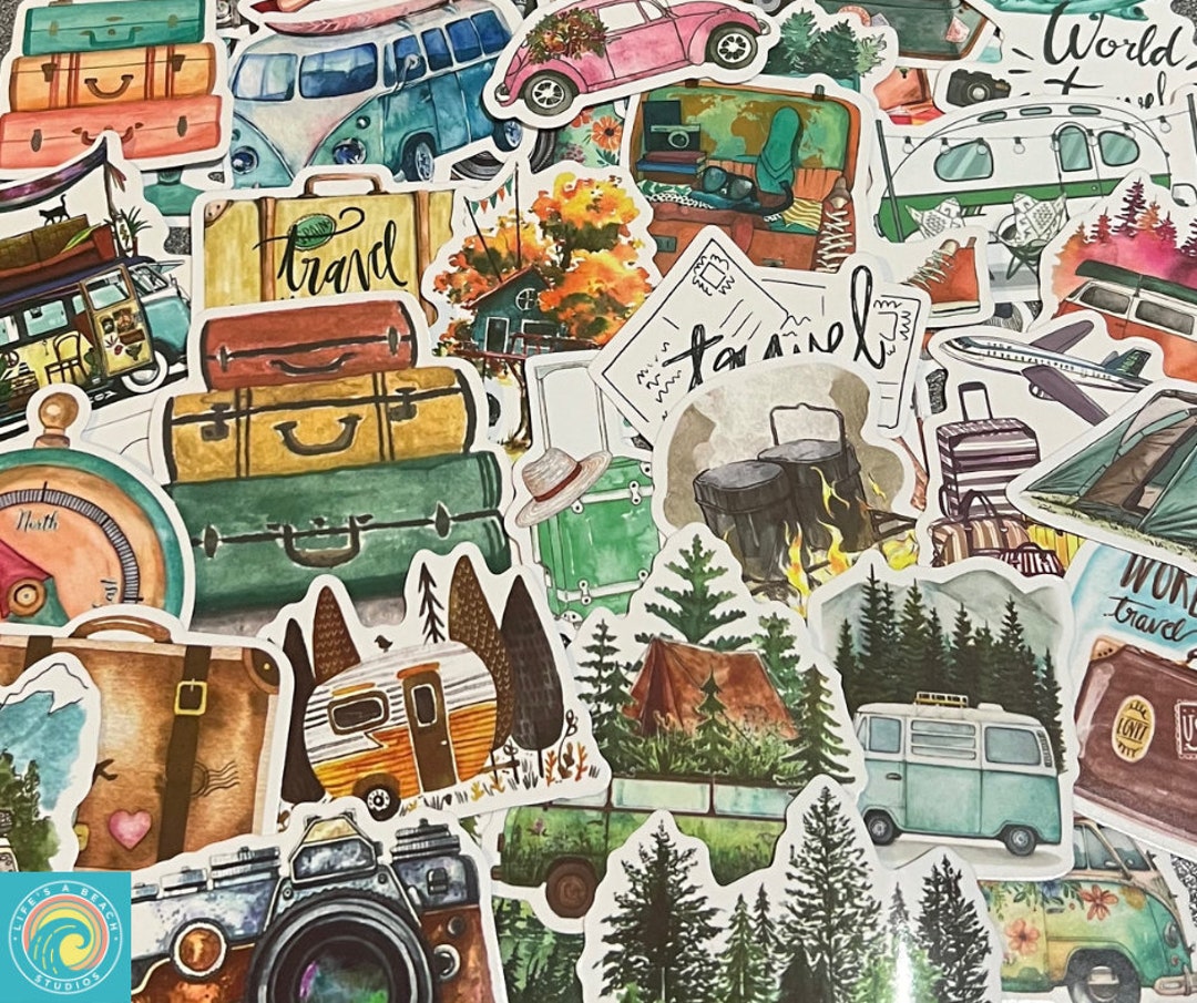 Travel Stickers, Retro Travel, Vintage Travel, Random Sticker Packs 10 ...