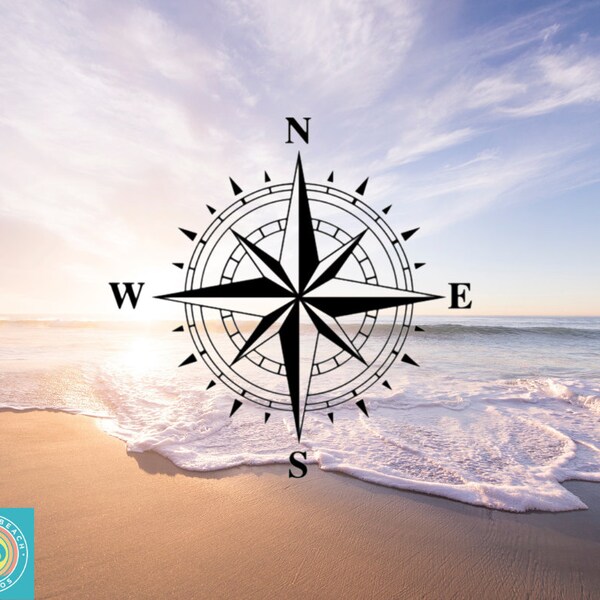 Compass Decal - Etsy