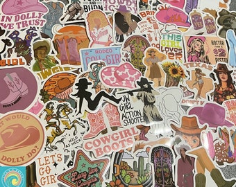 Cowgirl Stickers, Country Girl, Western, Rodeo, Random Sticker Packs 10 ...