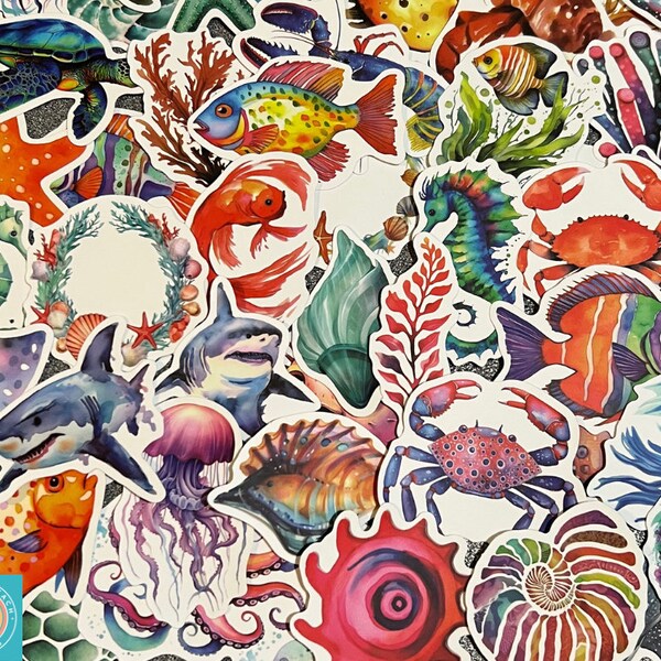 Ocean Stickers - Etsy