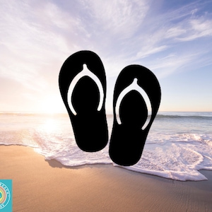 Flip Flop Decal, Beach Decal, Summer Lover, Beach Lover, Flip Flop Life ...