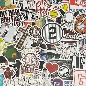 Baseball Stickers - Etsy