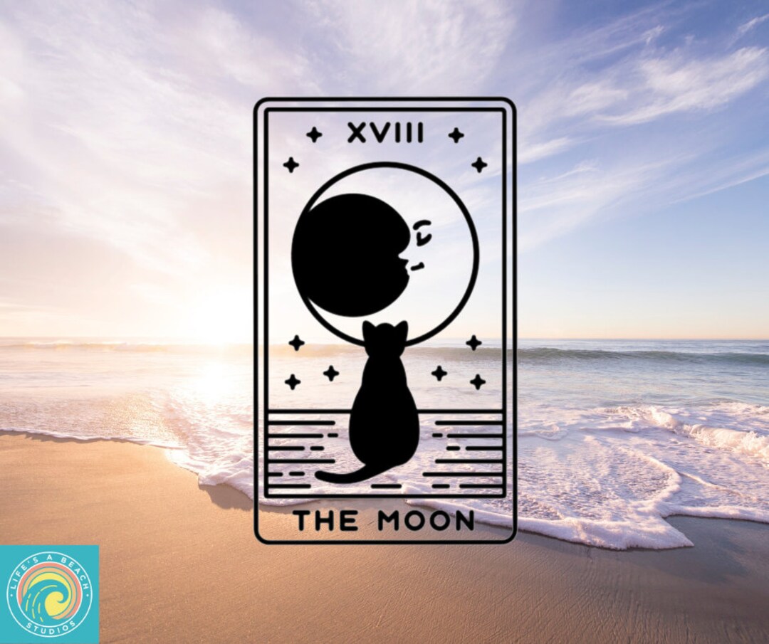 Tarot Card Decal, Fortune Teller Decal, Mystical Tarot, Car Decal, Wall ...