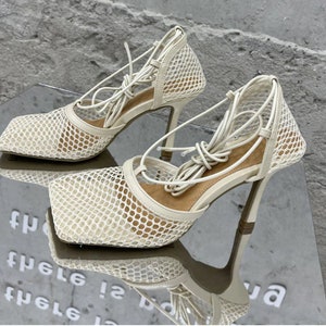 Square Mesh Sandals for Women - Etsy