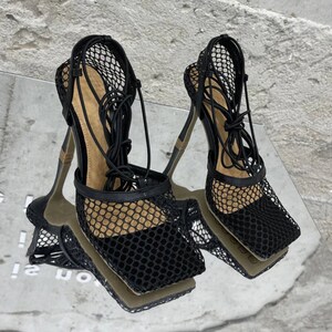 Square Mesh Sandals for Women - Etsy