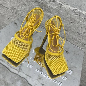 Square Mesh Sandals for Women - Etsy