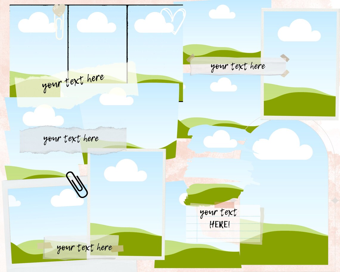 Editable Vision Board Canva Template Printable Vision Board Printables ...