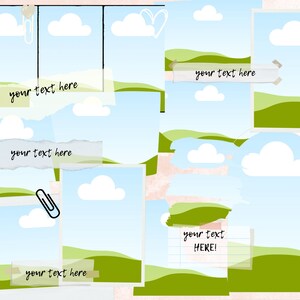 Editable Vision Board Canva Template Printable Vision Board Printables ...