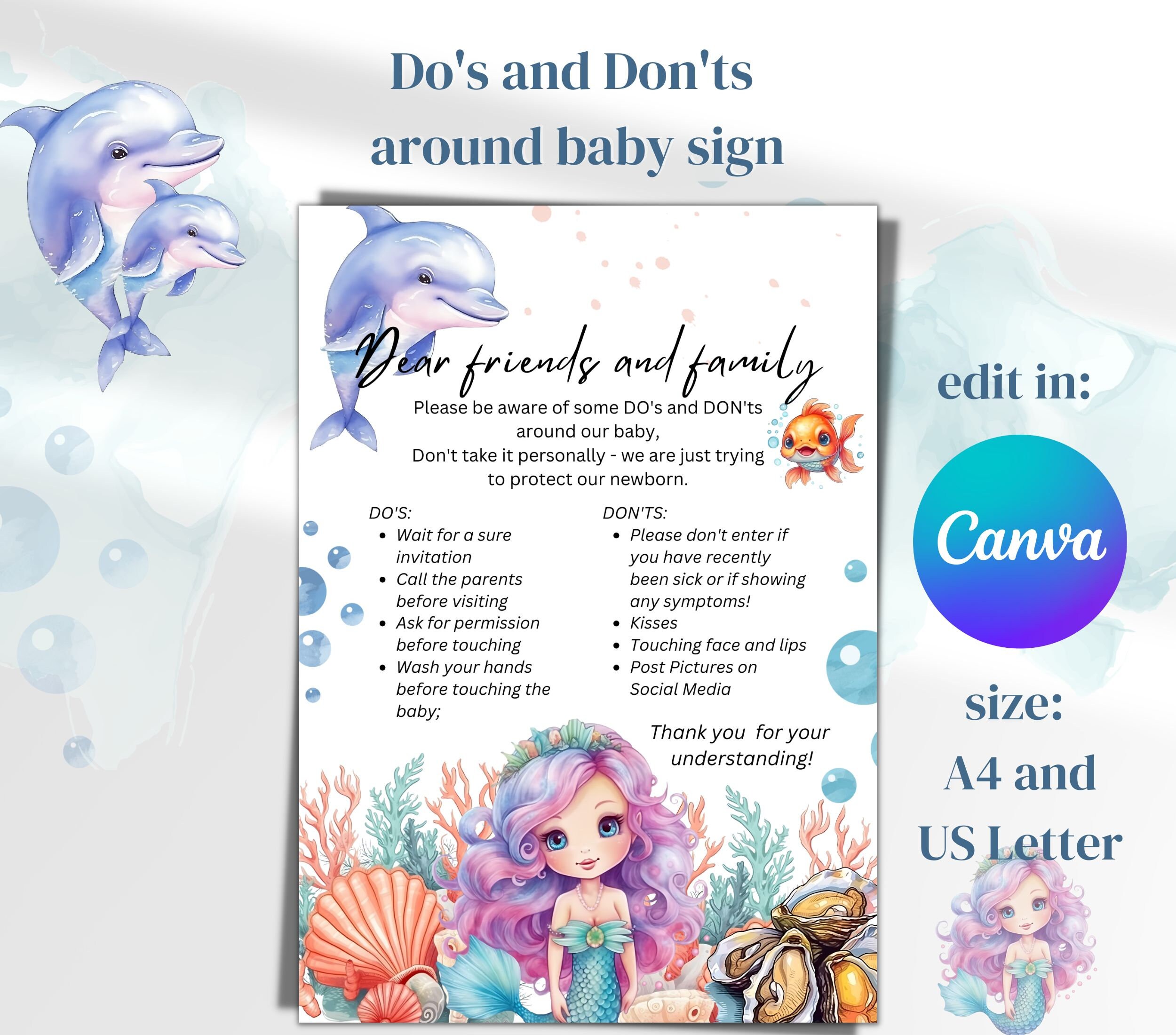 Visiting Rules Around the Baby Sign Does and Don'ts Around Baby ...