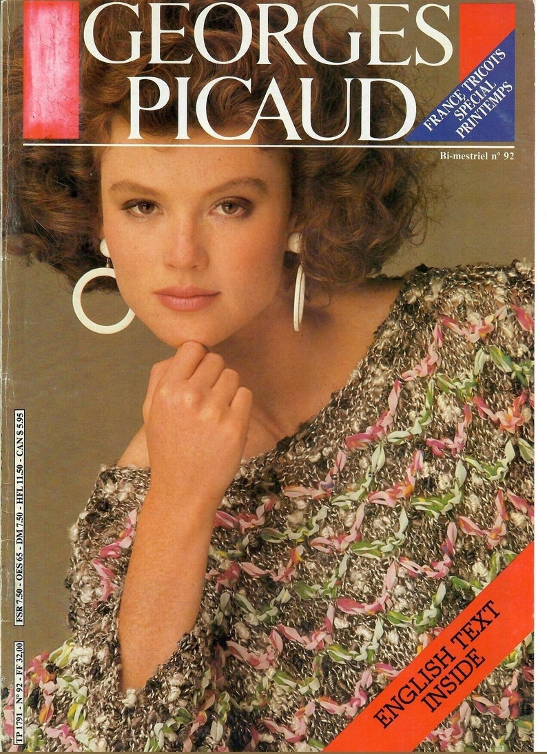 Georges Picaud 1985 36 Knit Patterns - Etsy