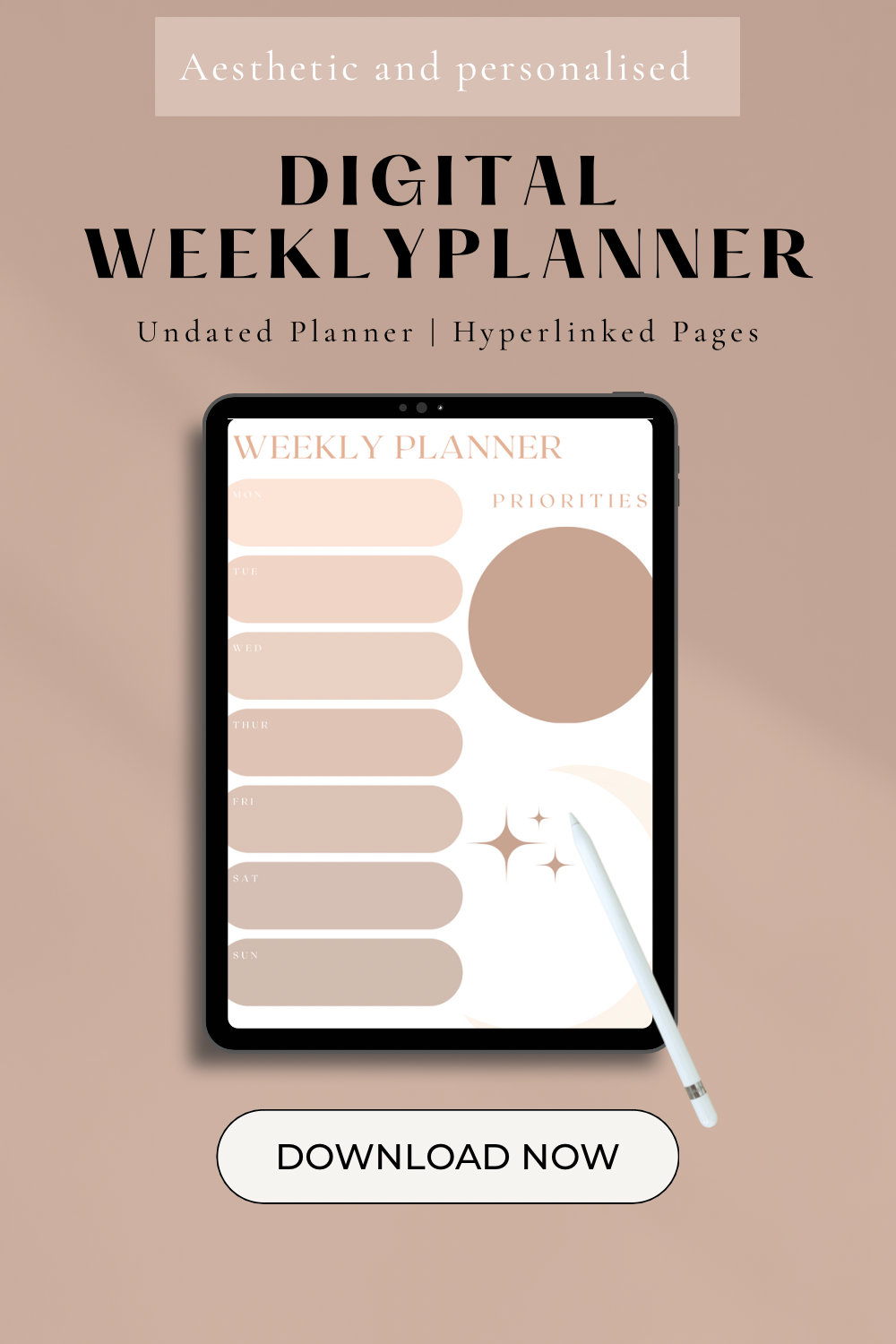 Digital Weekly Planner - Etsy