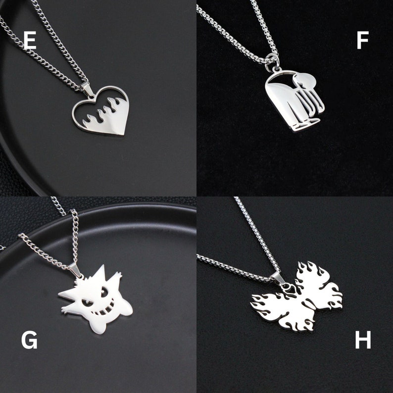 Middle Finger Stick-man Necklace, Dainty Necklace, Funny Gifts, Initial ...