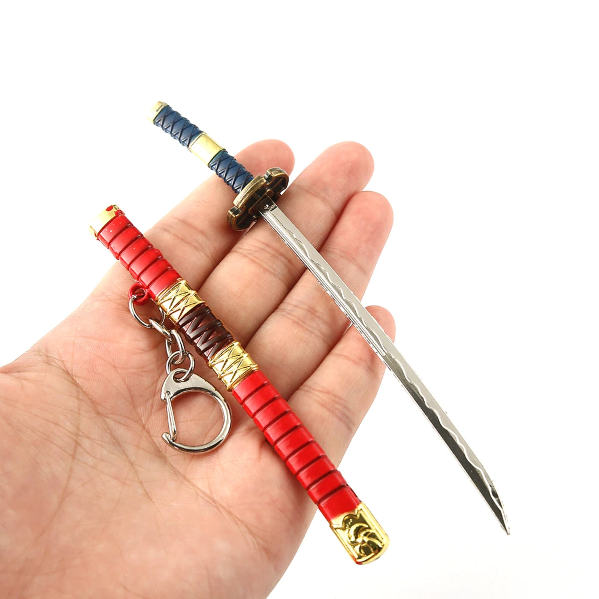 Hand-made Anime Key Chain Swords Katana Samurai Anime - Etsy Denmark