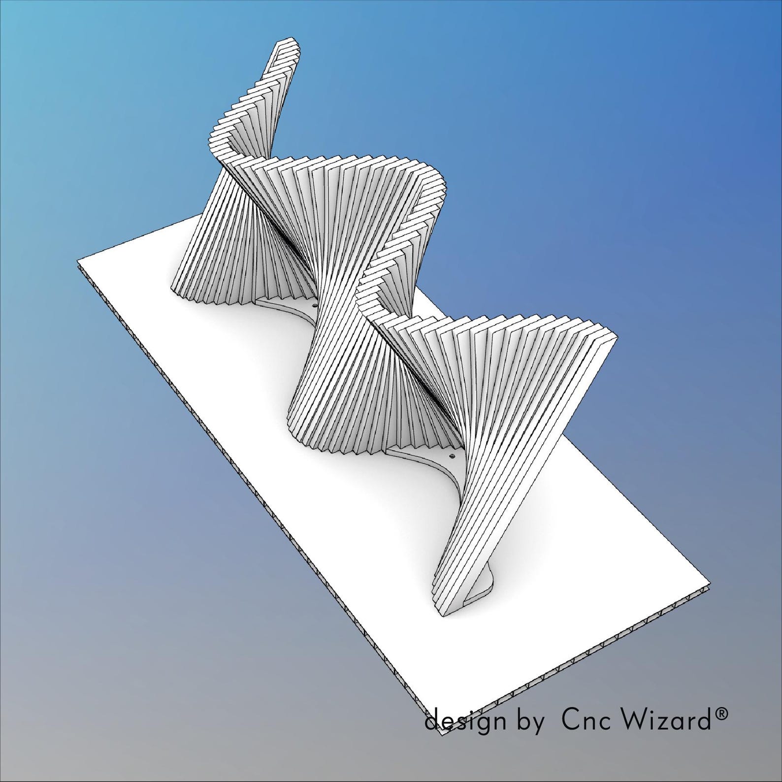 Impressive MDF Modern Table - CNC Laser Cut Plans (svg, Ai, Dwg, Dxf ...