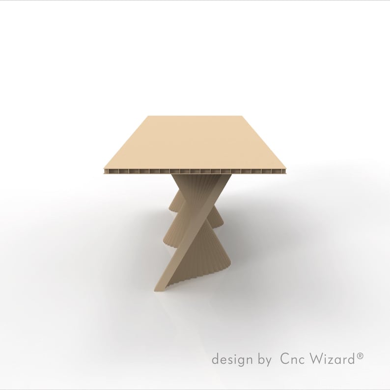 Impressive MDF Modern Table - CNC Laser Cut Plans (svg, Ai, Dwg, Dxf ...