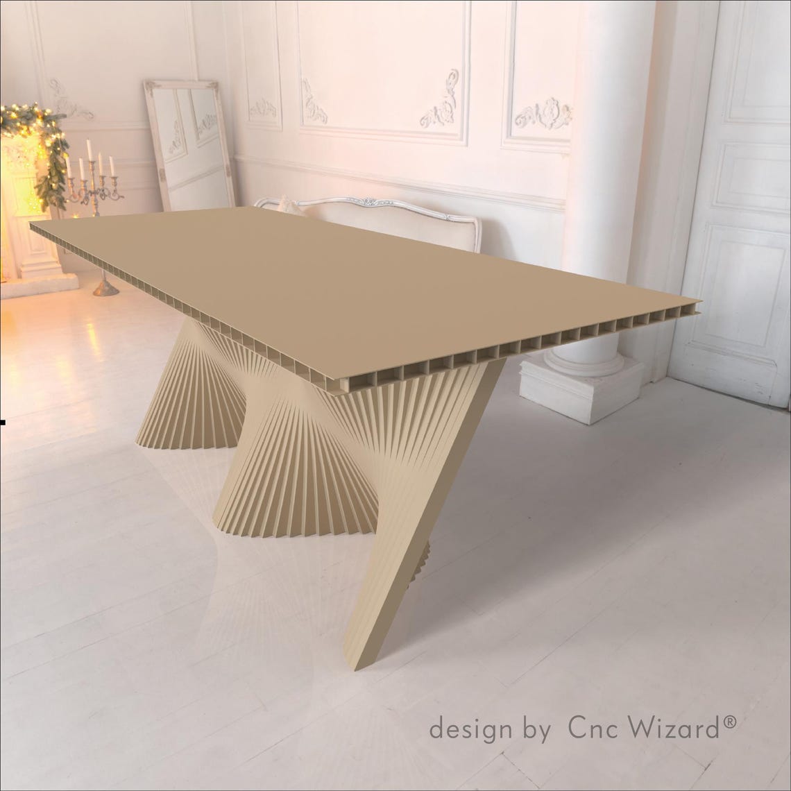 Impressive MDF Modern Table - CNC Laser Cut Plans (svg, Ai, Dwg, Dxf ...
