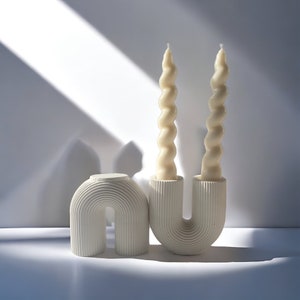 U Shaped Candlestick Holder | Double Candlestick | Double Candle Holder ...
