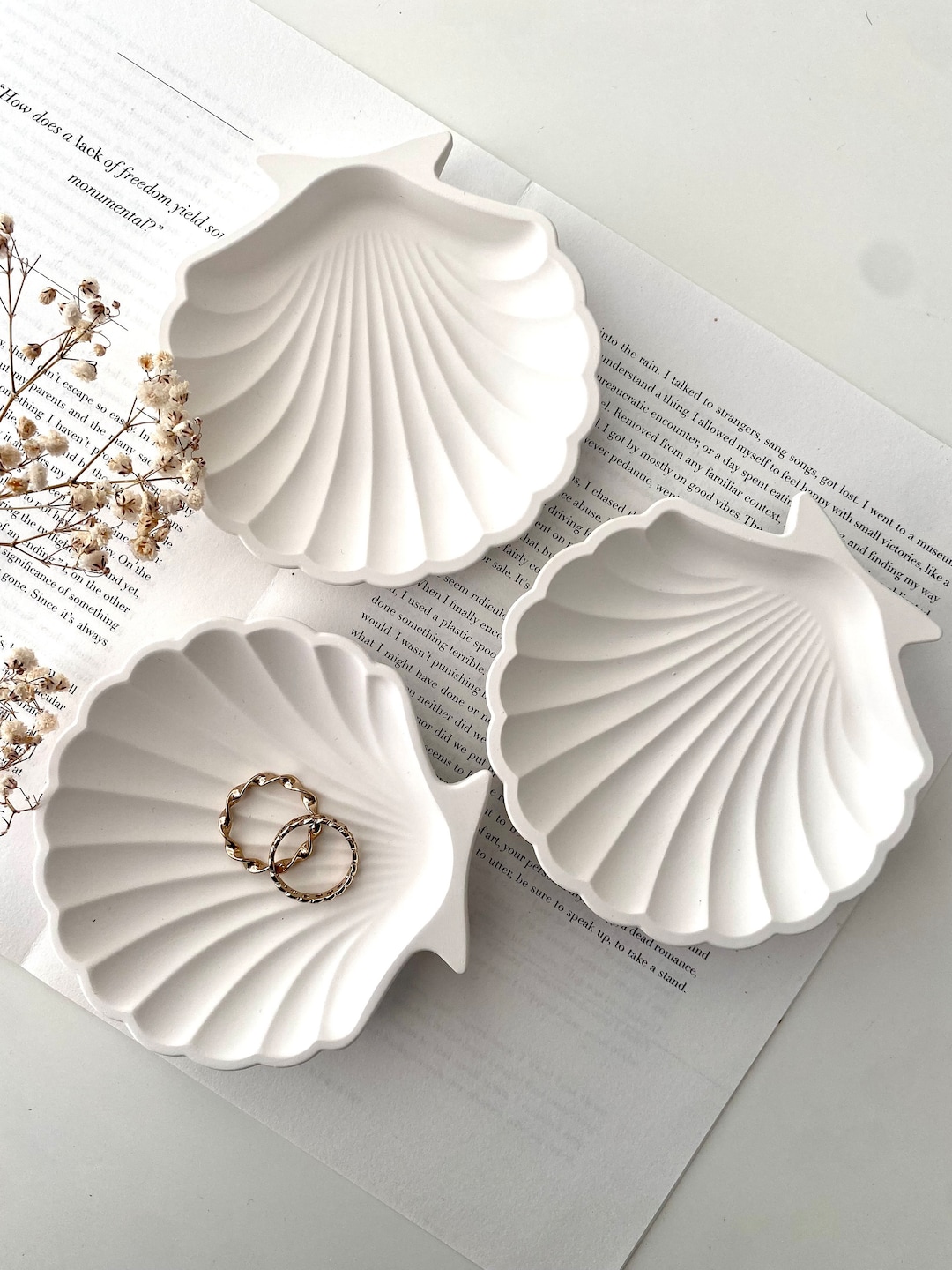 Shell Trinket Dish, Decorative Tray, Jewellery Display, Sea Shell Home ...