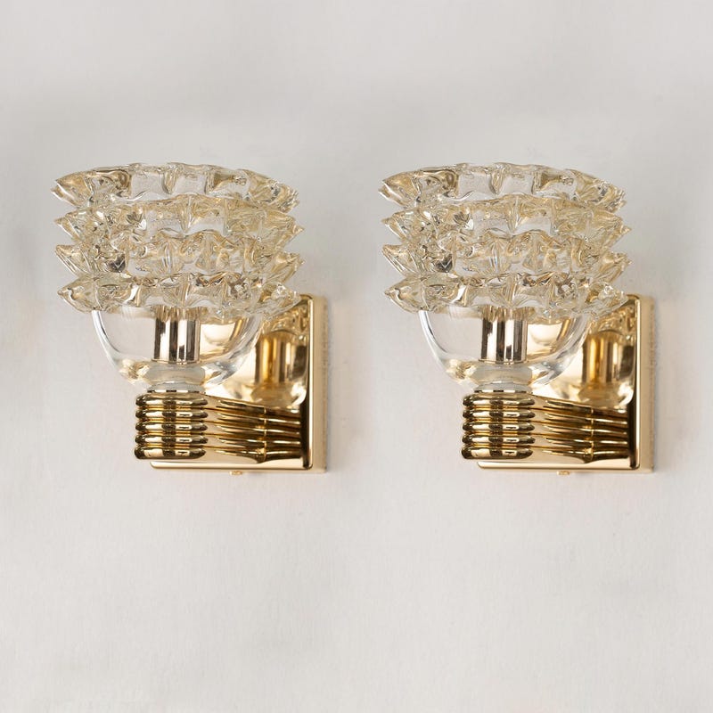 Italian Glass Wall Lights - Etsy