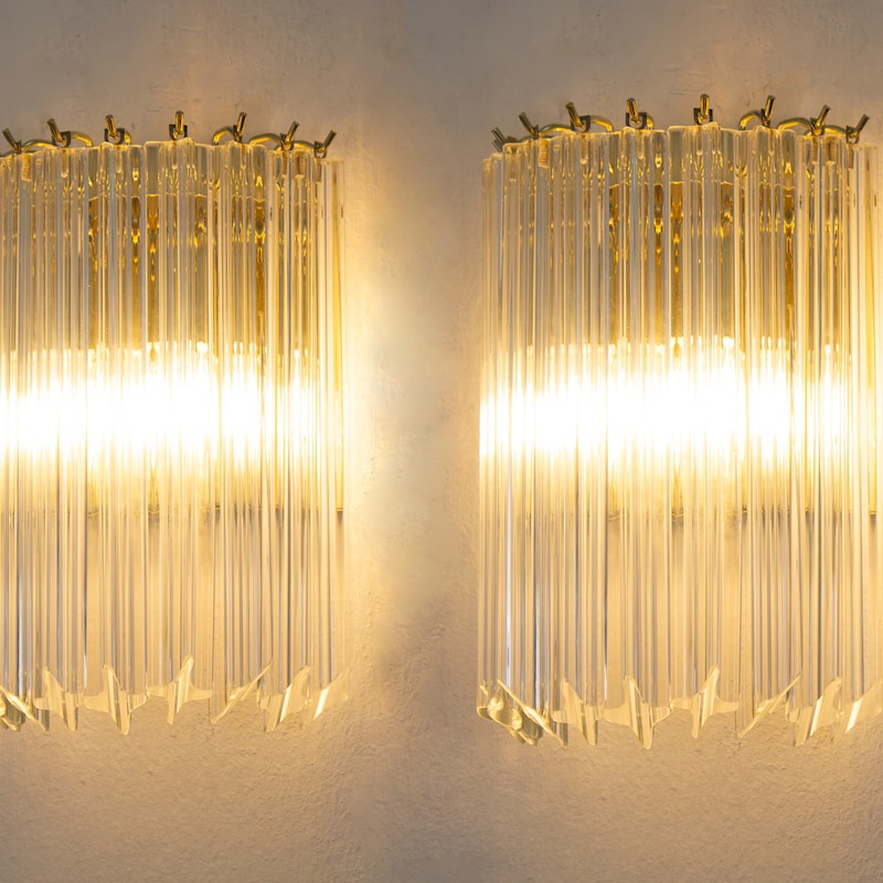 Art Deco Murano Sconce - Etsy UK