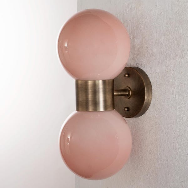 Pink Marble Sconces - Etsy