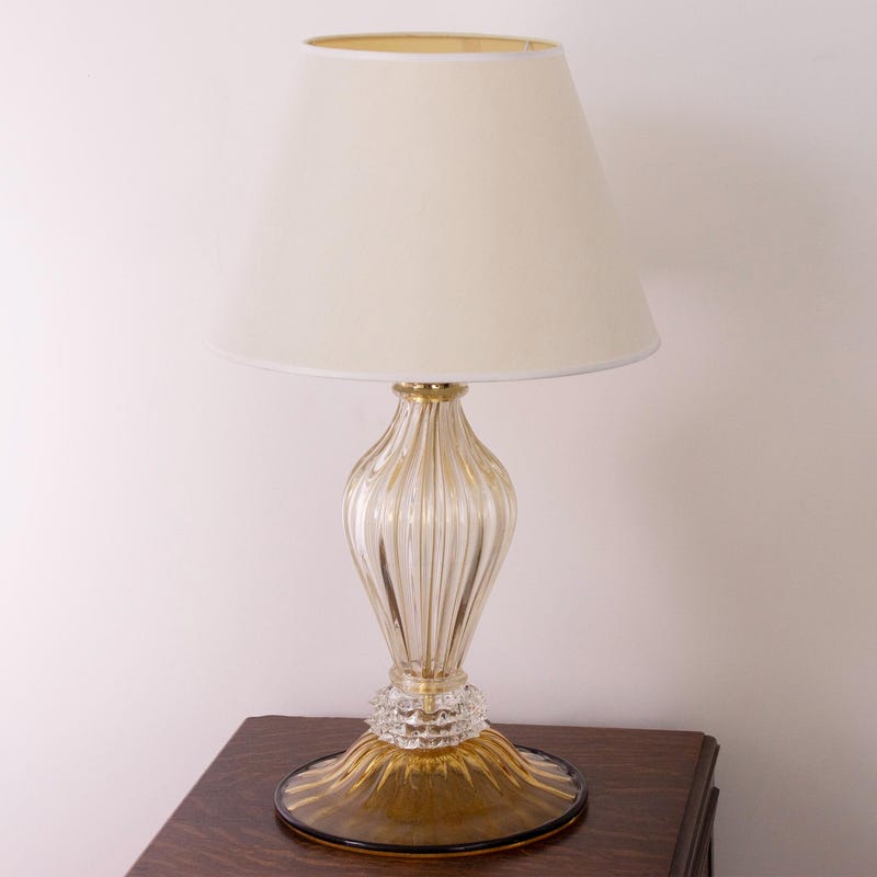 Glass Table Lamp - Etsy