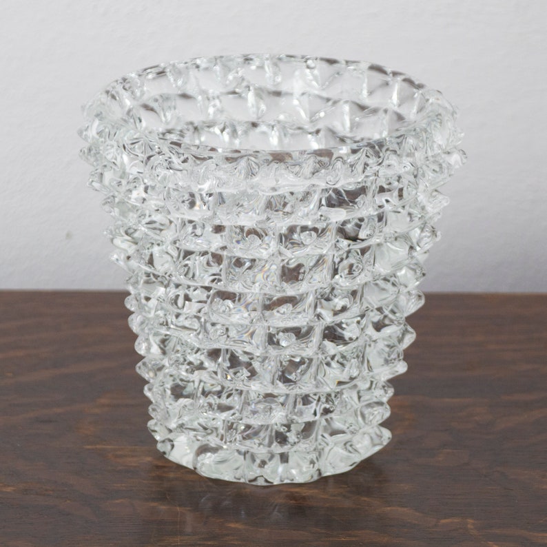 Splendido Vaso Rostrato in Autentico Vetro Di Murano, Realizzato a Mano ...