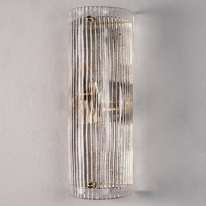 Ribbed Brass Wall Sconce - Etsy UK