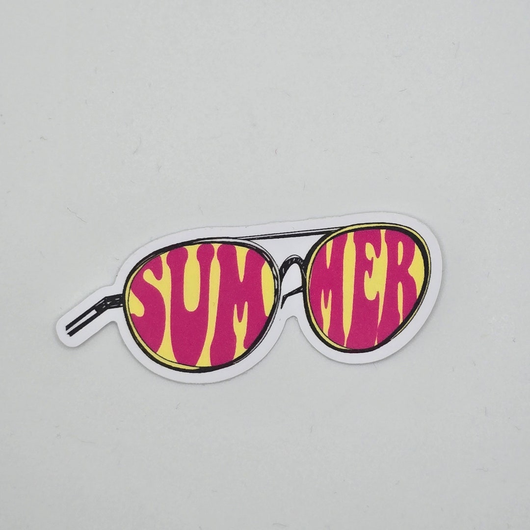 Summer Sunglasses Sticker - Etsy