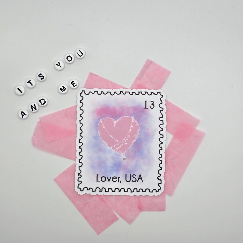 Taylor Swift Lover Stamp Sticker - Etsy