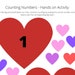 Counting 1-10 Valentines Hands on Activity - Etsy