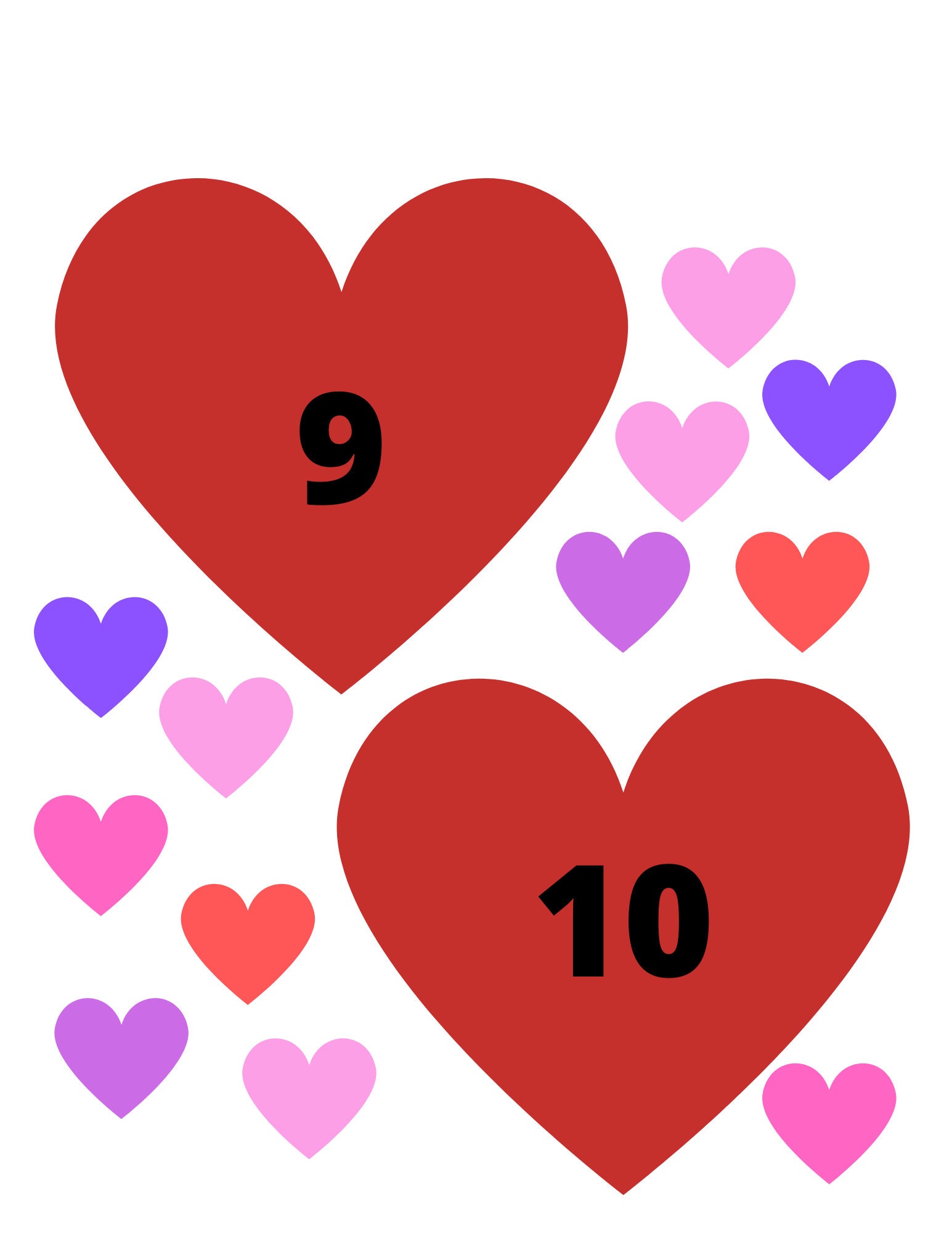 Counting 1-10 Valentines Hands on Activity - Etsy