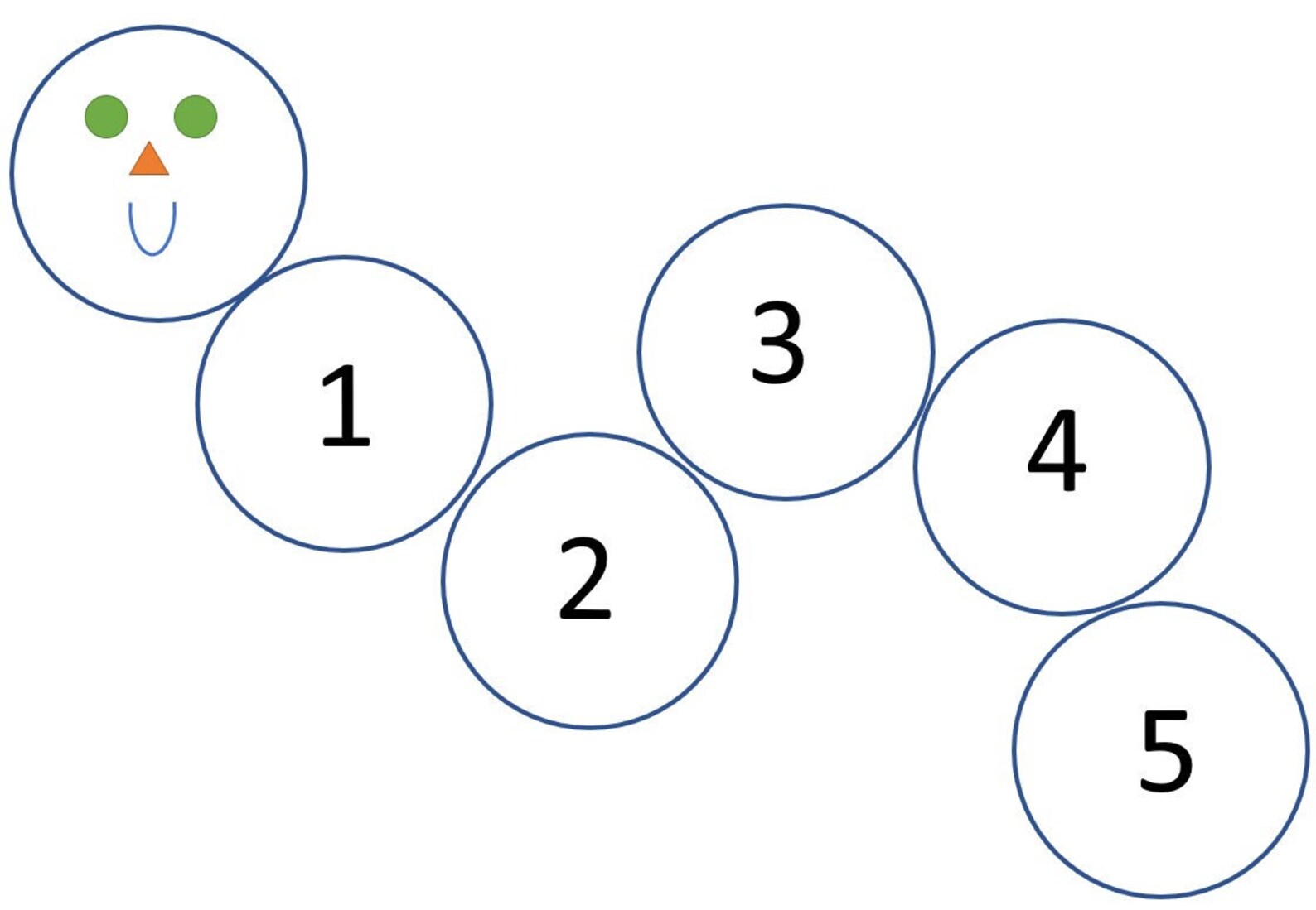 Counting Worm 1 to 5 - Etsy