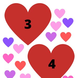 Counting 1-10 Valentines Hands on Activity - Etsy