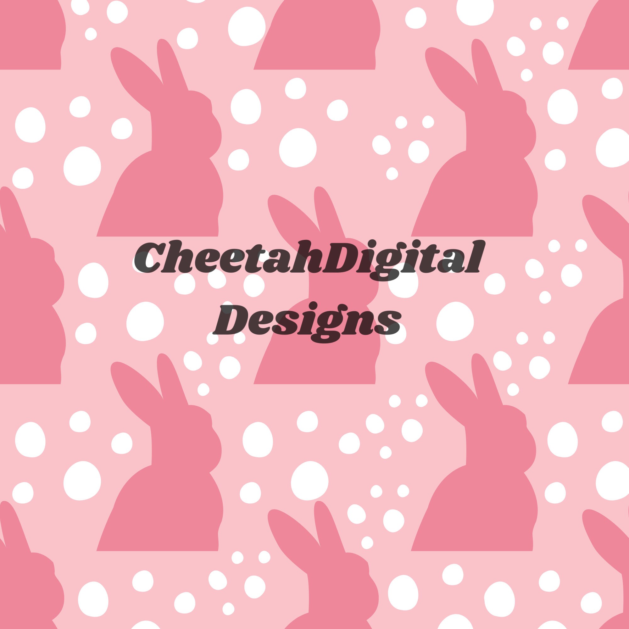 5 Designs Digital Backgrounds Cute Bunnies Seamless Digital Paper ...