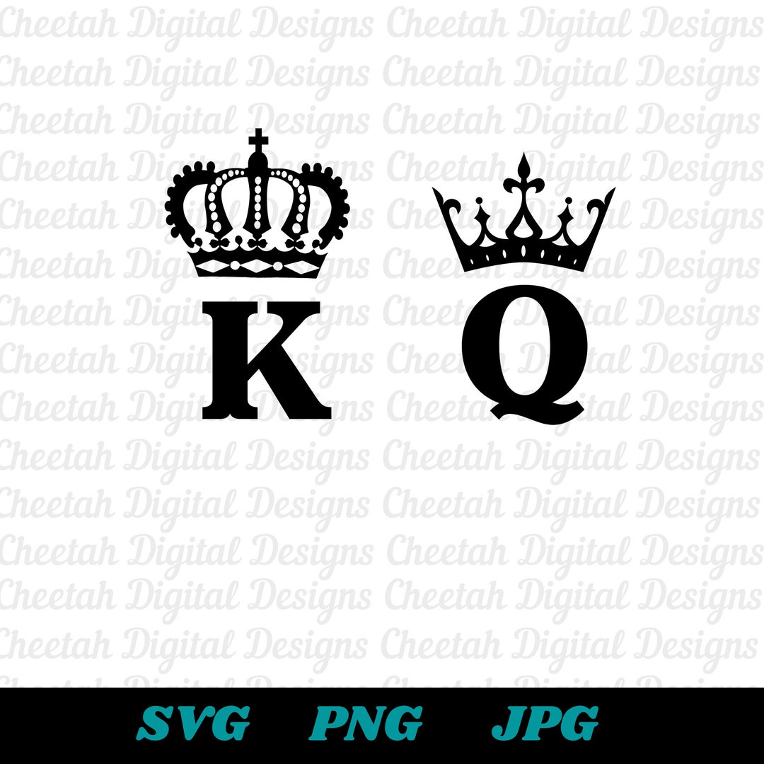 Rey Y Reina SVG Rey De Espada SVG Reina De Corazones svg Pareja Camisa ...