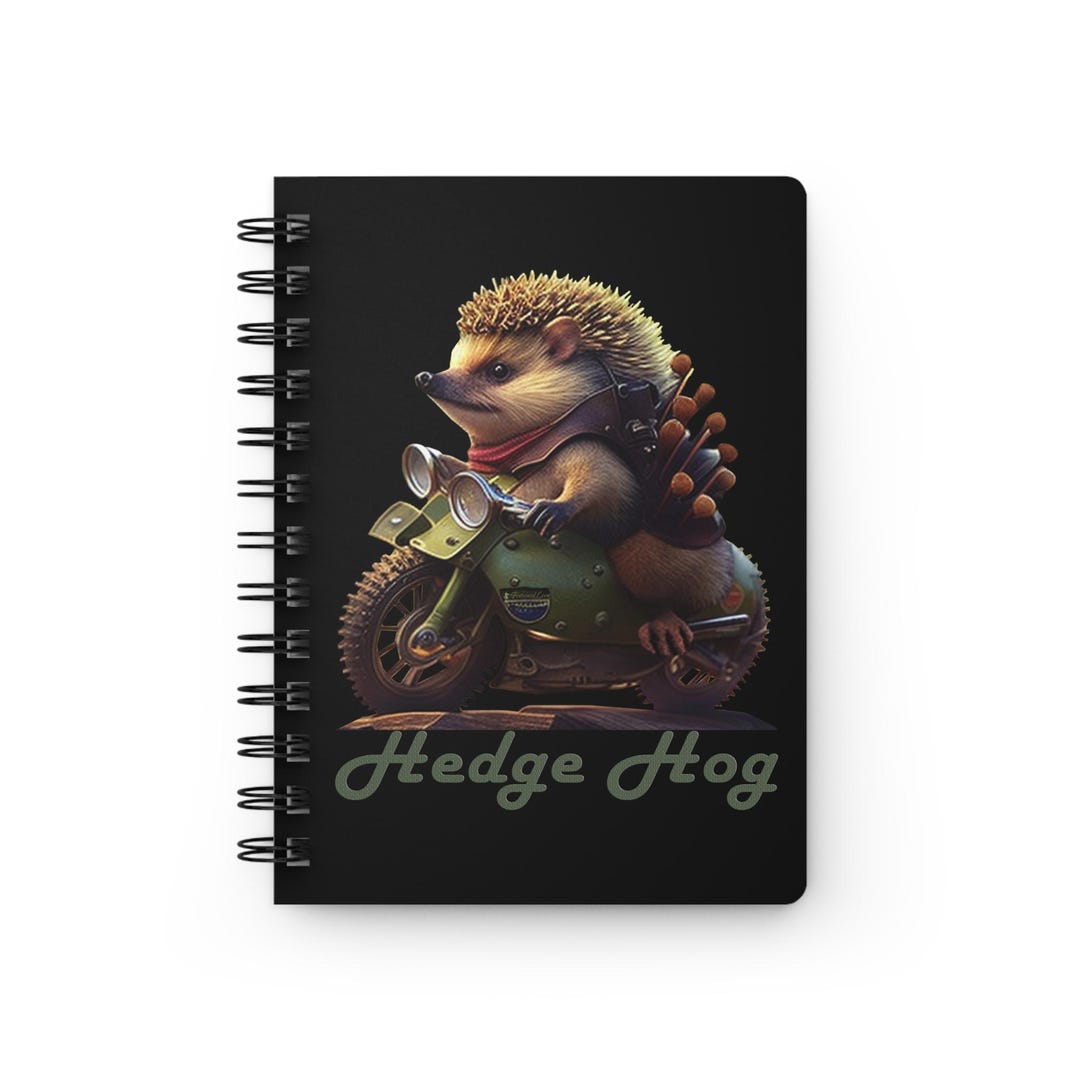Spiral Bound Journal Hedgehogs - Etsy